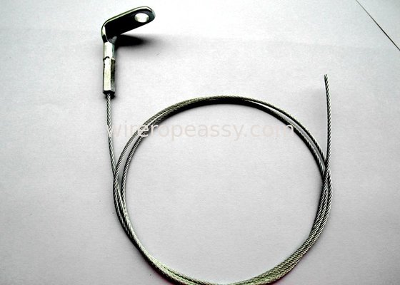 1.5 mm Wire Rope Assembly , Galvanized Steel Cable With Single Bended Eyelet Terminals