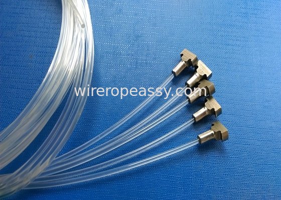 1.5 mm / 2.0 mm Stainless Wire Rope Fittings Transparent Nylon Ropes With Fittings At One End