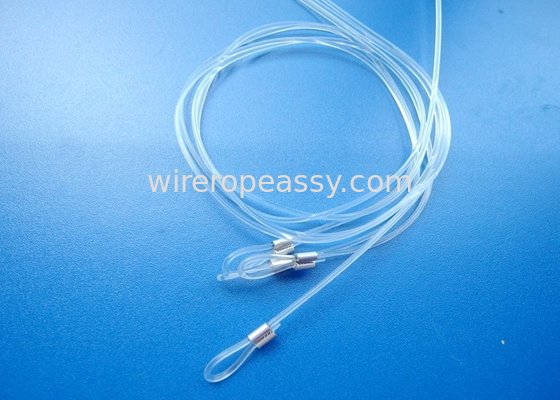 1.5 mm / 2.0 mm Stainless Steel Cable Fittings Perlon Ropes /  Nylon Ropes With Sigle Soft Eye Loops