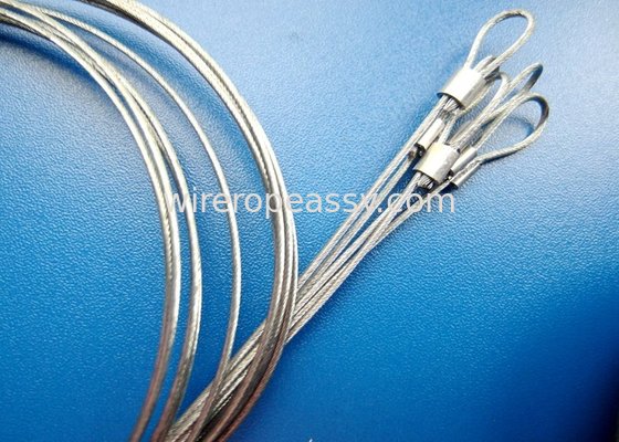 1.6mm  1*19 Galvanized Steel Cable Assembly with Pressed Loops