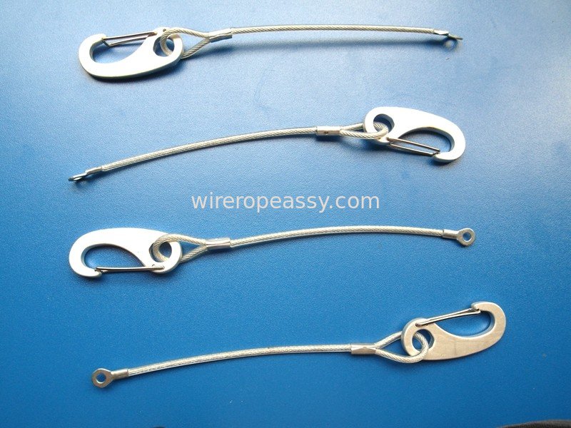 7 * 7 Construction Wire Rope Assembly Hanging Egg Hooks For Lighting