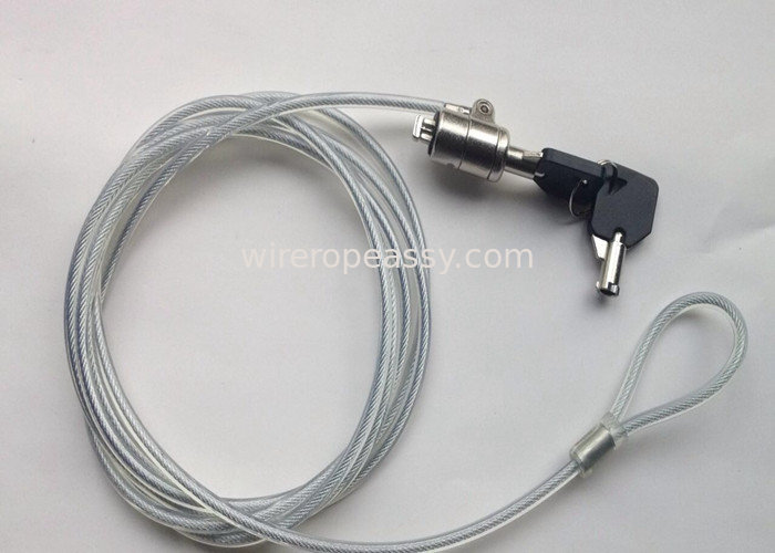 4.0mm Security Cable Lock Luggage Password Lock 1.5mm Diameter 7*7