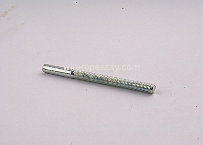 Die Cast M6 Galvanized Swaged Thread Rods Suited For 1.2mm / 1.8mm Cable