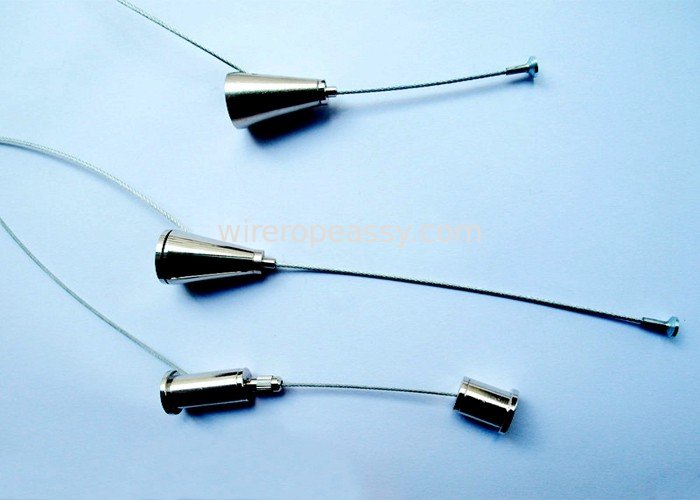 LED Haging Cable Wire Stainless Steel with T-shape Nipples and Triangle Gripper
