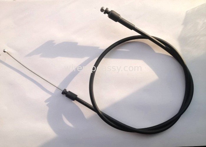 Black POM Injection Fittings Road Bike Brake Cable Black PE Housing