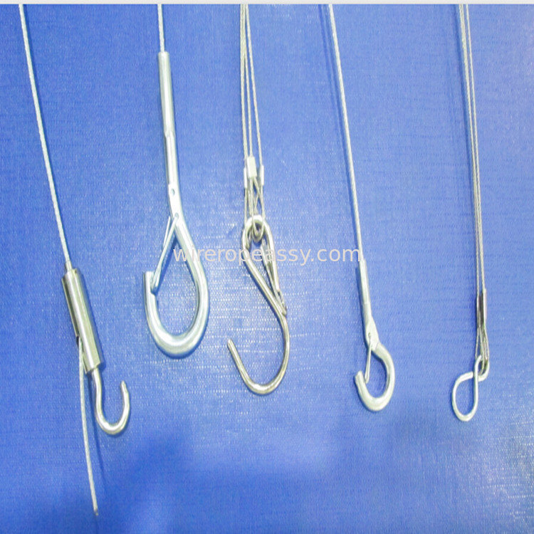 Ceiling Glavanzied Cable Lamp Hanging Kit For Hanging Lights With Hooks