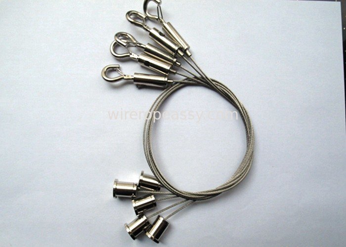 1.5mm Lamp Hanging Kit Spring Gripper Ceiling Hanging Cable System