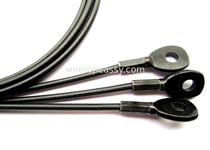 4.8mm Galvanized Wire Rope Assembly with Black Eye Terminals