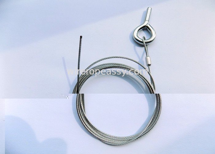 1.5mm Galvanized Cable For Industrial Use with Eye Bolts And Loops