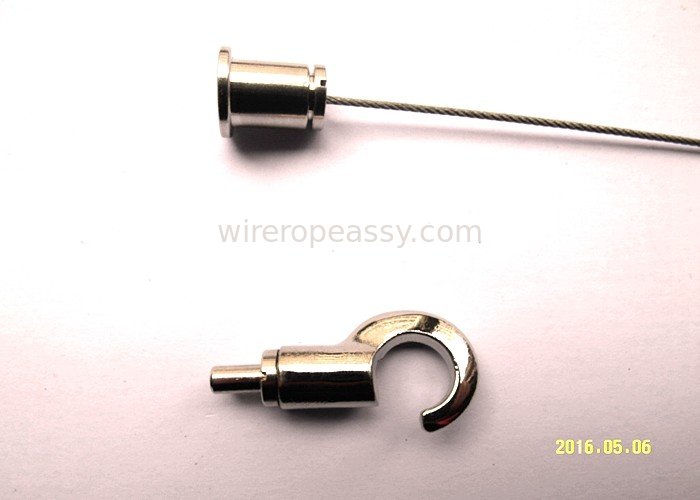 Cast Steel Hook Gripper Cable Lamp Hanging kit with Top Fitting