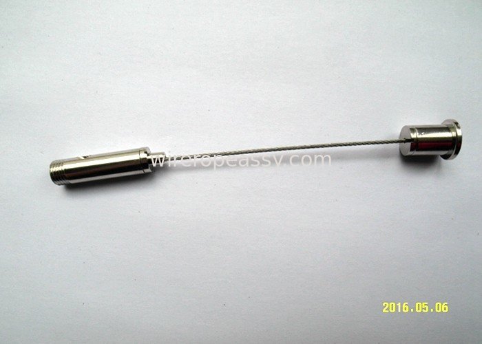 1/16" Galvanized Cable Suspended Hanging Light Kit With Copper Plated Nickel Bottom Thread Exit Gripper