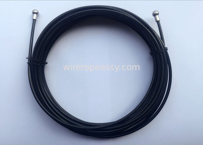 Shrank Ball Terminal Steel Wire Rope Assembly With PVC Coated , 2.4 mm Diameter