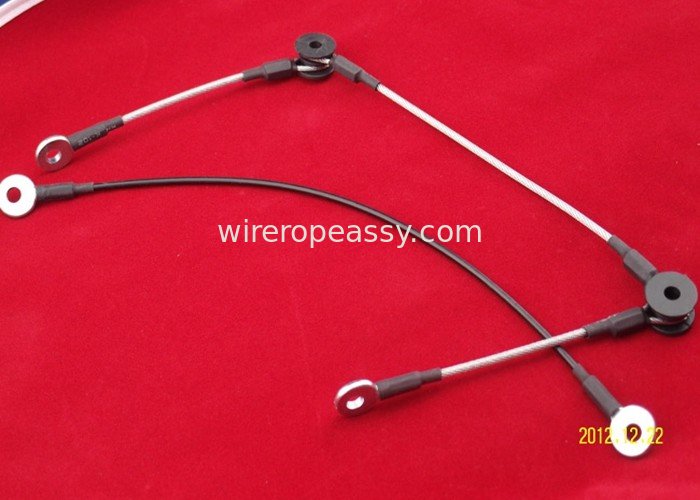 3.2mm Galvanized Coated Massage Table Wire Rope Assemblies With PA Bush
