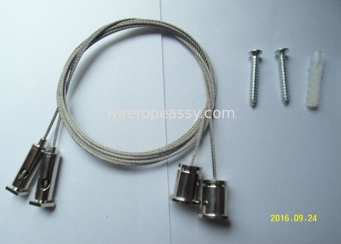 1.5mm Adjustable Cable Hanging Light Kits For LED Lights / Panel Lights