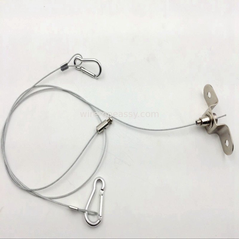 Galvanized Steel / Stainless Steel Lamp Hanging Kit With Copper Plated Nickel Adjuster