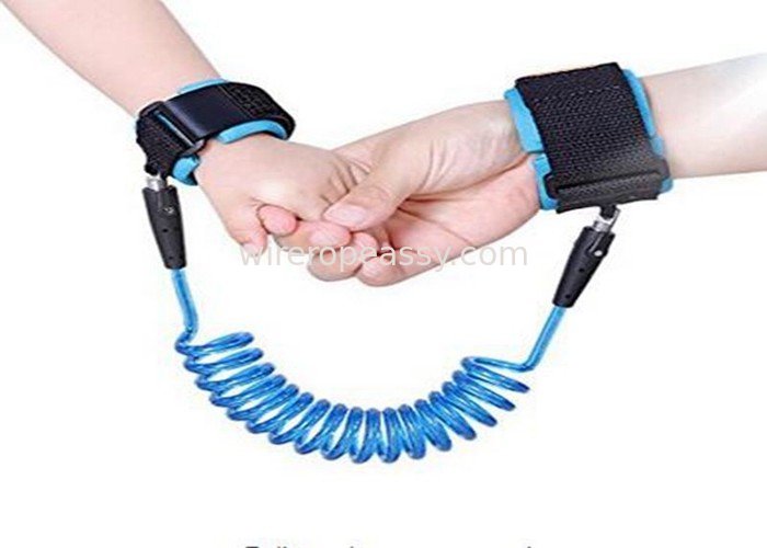 plastic coil Safety Tool Lanyards , 5.0mm diameter Retractable Safety Lanyard