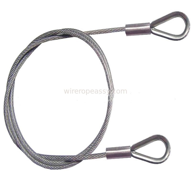800 - 1500 mm Wire Rope Sling With Loop at One End For Safety Use