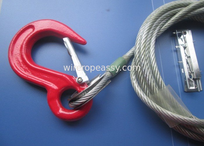 Portable 9.5mm Coated Galvanized Steel Heavy Sling Wire Rope For Cargo Boat