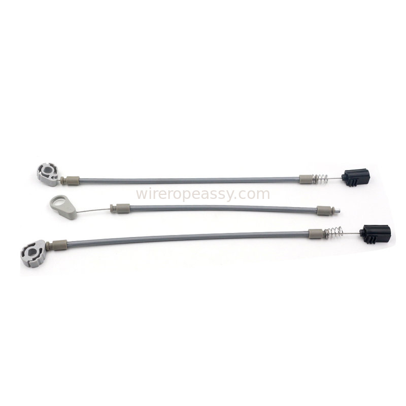 Black Adjustable Custom Motorcycle Clutch Cable With Inner Stainless Cable
