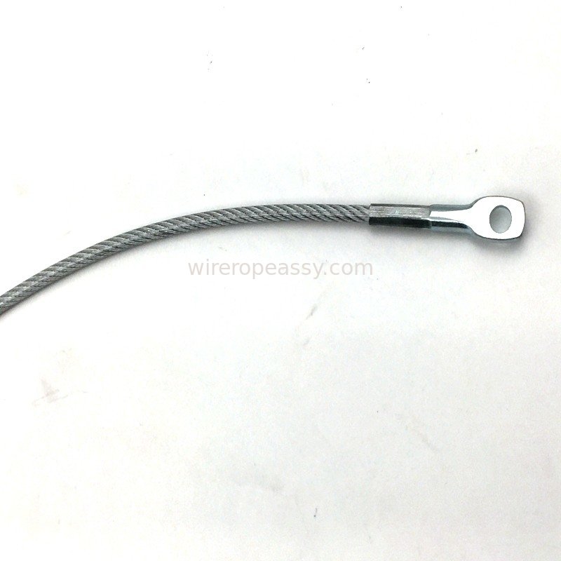3.0mm Clear PVC Steel Cable Assembly Steel Cable Accessories Both Side With Terminals