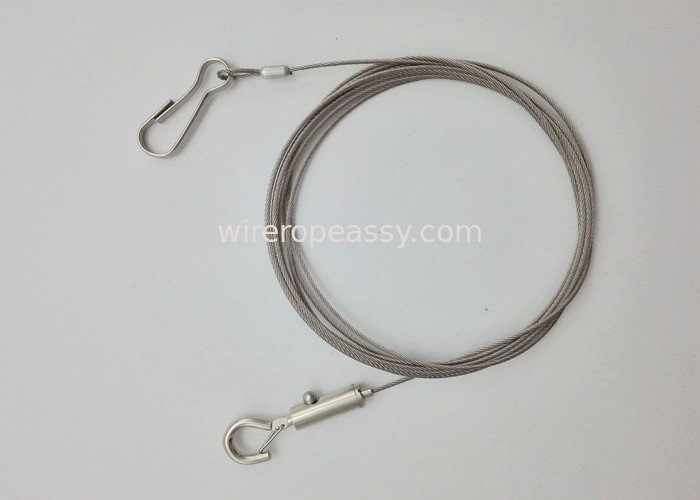 Stainless Steel Lamp Hanging Kit Panel Lights Hanging Cable With Hook