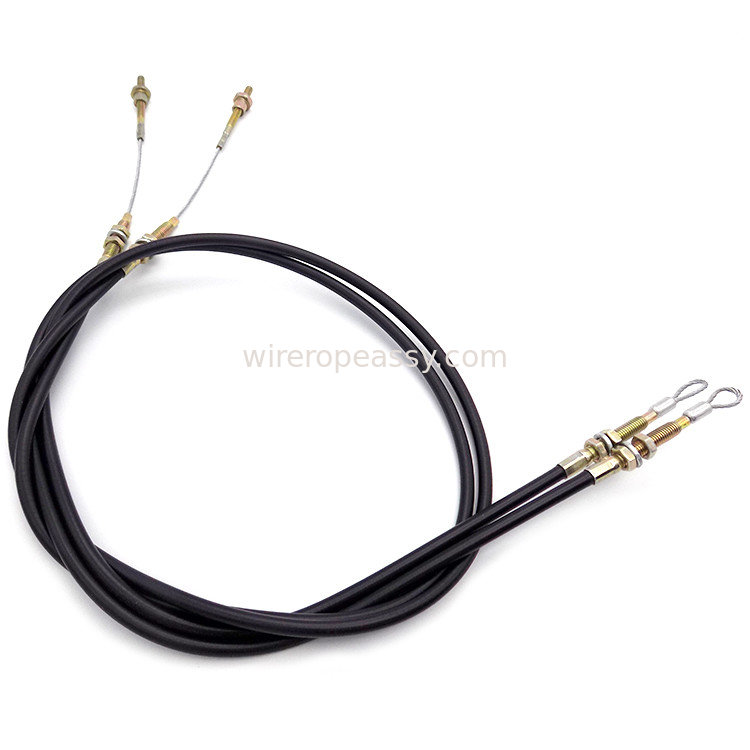 Pulling Stainless Steel Motorcycle Clutch Cable 5.0mm Black PVC Casing