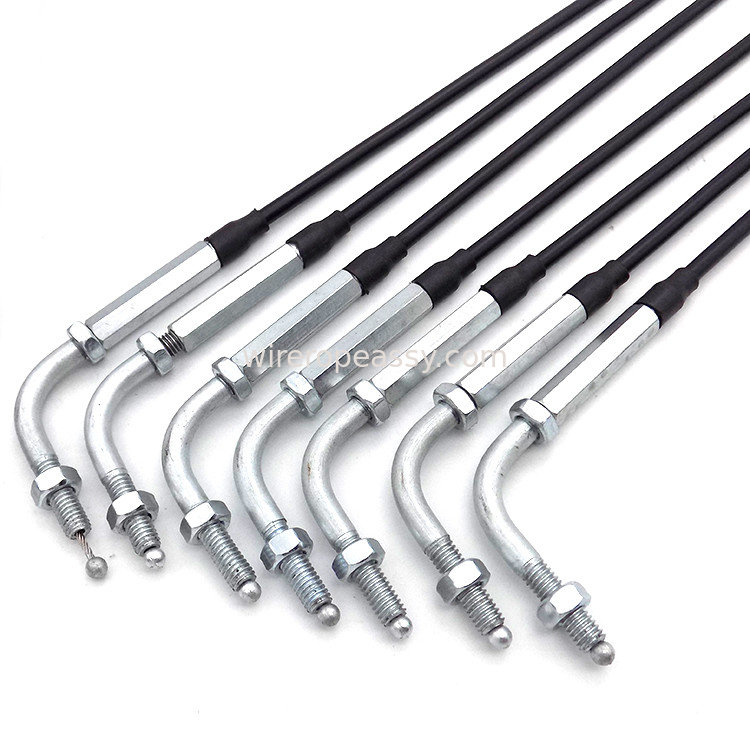 Auto Hand Parking Brake Cables , Mountain Bike Brake Cable Replacement For Zinc Ferrules / Zinc Nipples