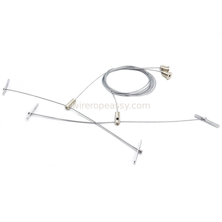 Top Level ceiling Lamp Hanging LED Lighting Cable Suspension Kit with gripper