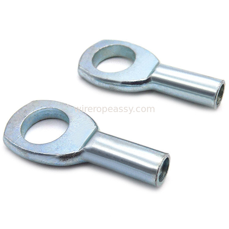 Custom Made Steel Plated Nickel Soft Eye Loop For Hanging Cable