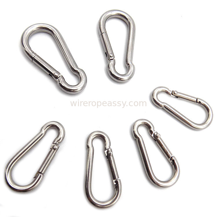 Stainless Steel Plated Nickel Snap Hook For Steel Wire Hanging System