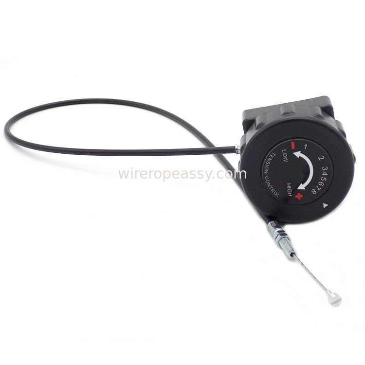 5.0mm Black PE Housing Bicycle Brake Cable With Zinc Head And Screw , Push Pull Throttle Cable