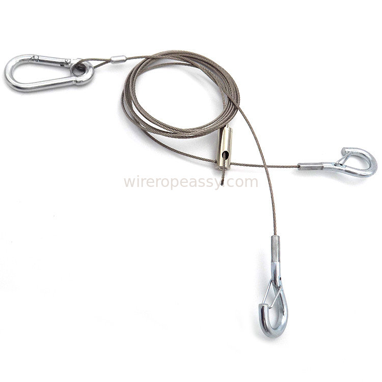 Suspension Lamp Hanging Kit , Ceiling Light Hanging Wire Cable For Led Panel