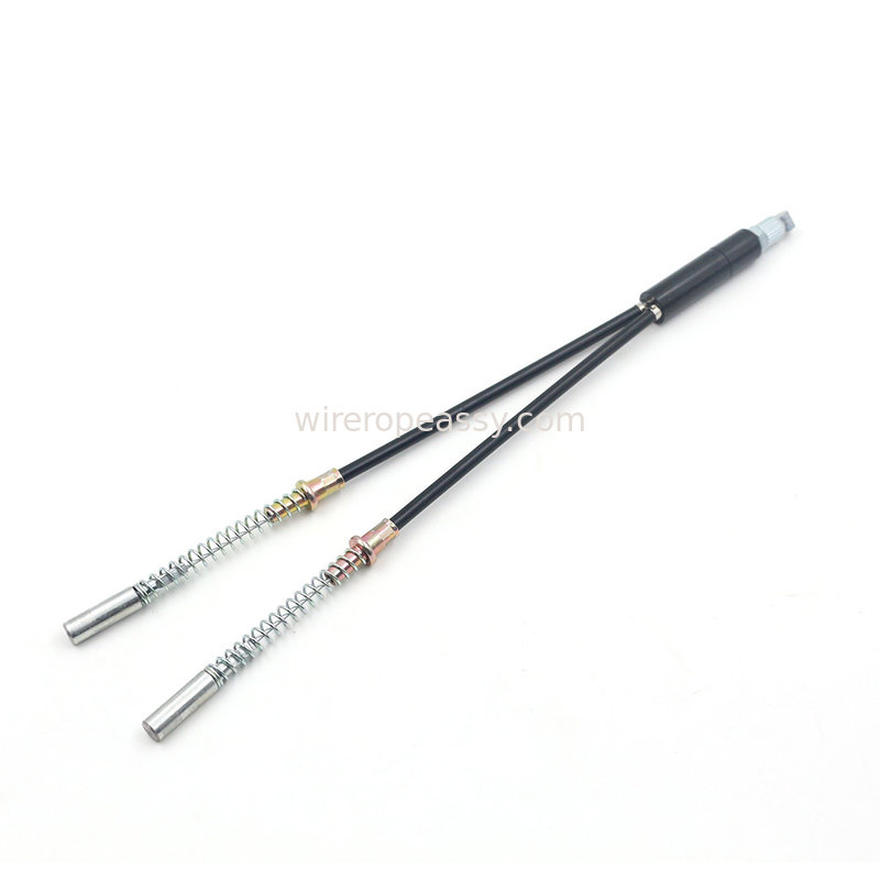 6.0mm Black PE Housing Push Pull Throttle Bicycle Brake Cable With Zinc Head And Terminal