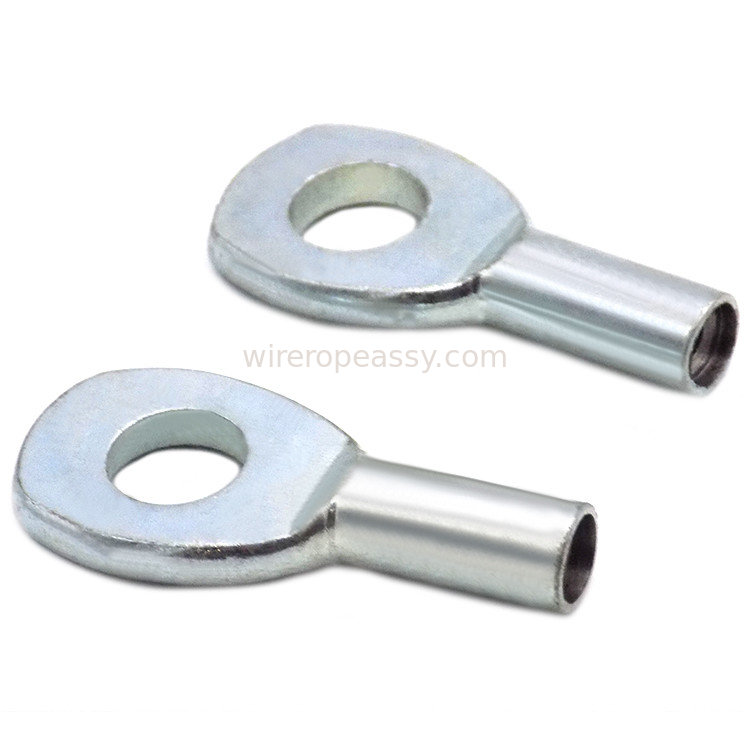 Zinc Plated Nickel Eyelet Terminal Fittings For Wire 1.2mm , 1.5mm , 2.0mm