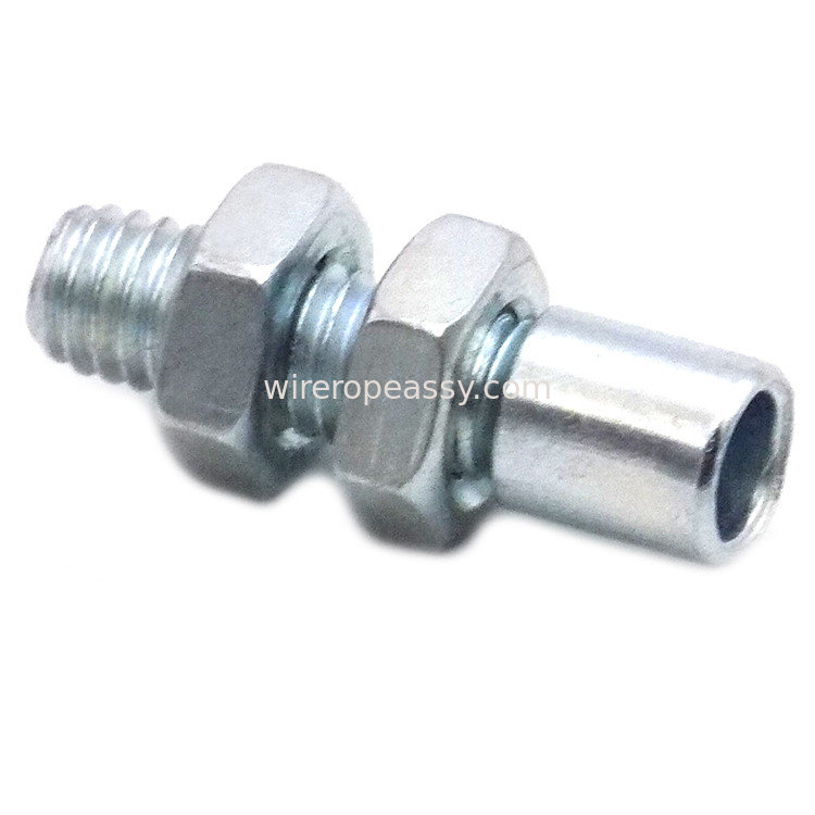 Brass Plated Nickel Bend Terminal Fittings With Screw Nunt For Control Cable