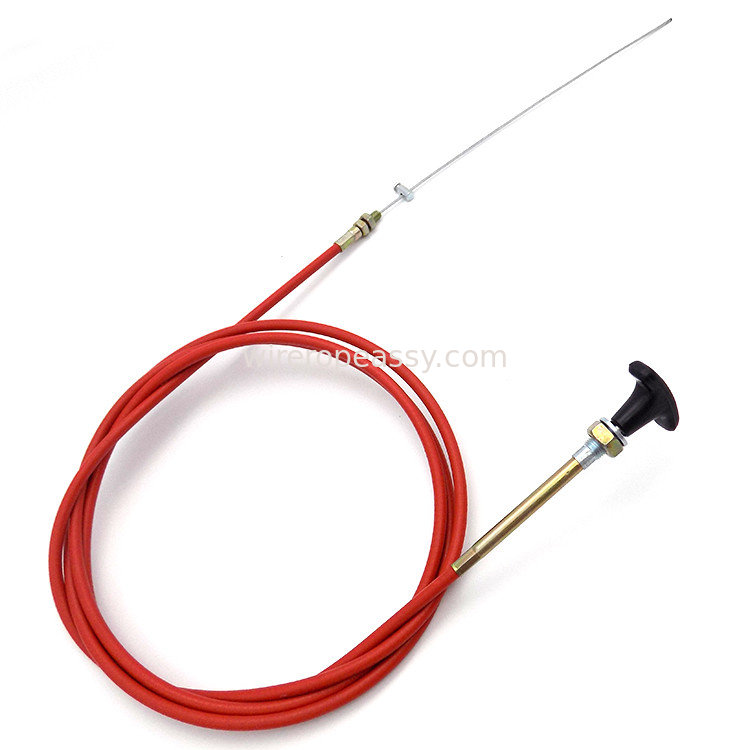4.0mm Red PE Housing Steel Wire Control Push Pull Brake Cable For Mountain Bike