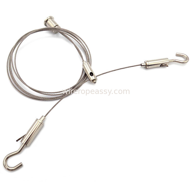 Suspension Ceiling Lamp Hanging Kit , Cable Lighting Kits Stainless Steel