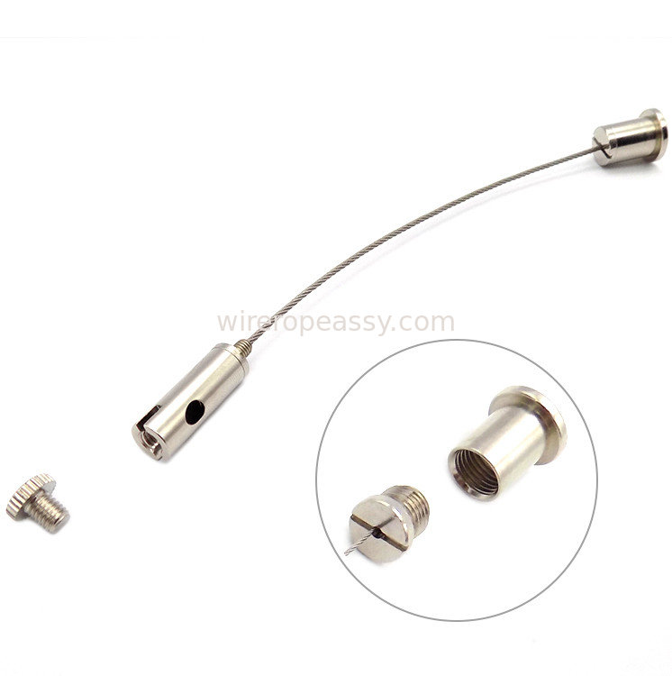 Galvanized / Stainless Steel Lamp Hanging Kit With Adjustable Snap Hook