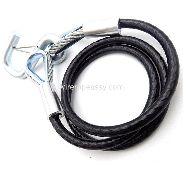 4-6mm  Air Craft  Cable Plastic Coated 7X7 Wire Steel Cable Galvanized Steel Tow Cable