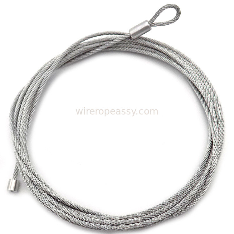 Wire Rope Assembly Stainless Wire Sling with Silver Colour All Dimentions Available