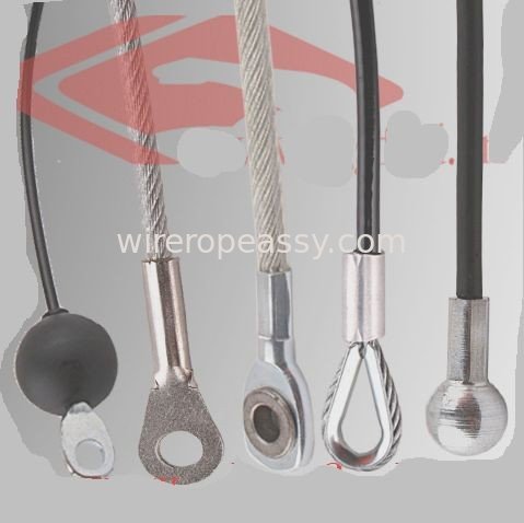 1.5 mm Glavnaize /  Stainless Pressed Eye Steel Cable Assembly With Various Fittings