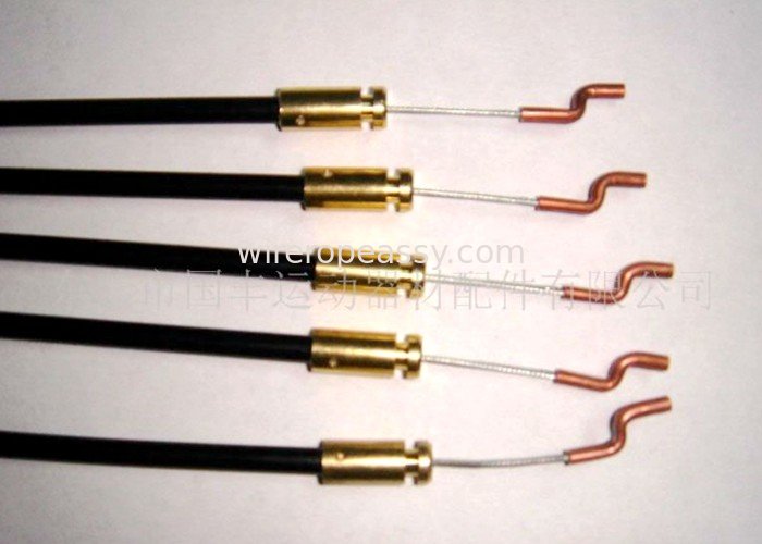 Copper Ferrules Baby Carriage Mechanical Control Cables With S Zinc Hooks At One End