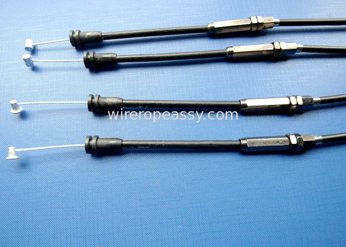 620 mm PE Housing Mechanical Control Cables With T-shape Nipples And POM Ferrules