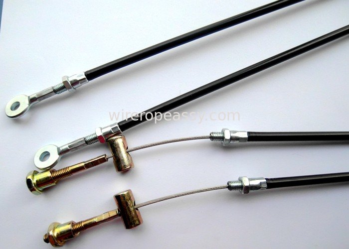 Adjustable 5.0mm Black PE Housing Bicycle Brake Cables With Inner Steel Cable