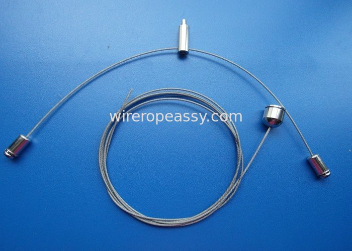 1.2mm /  1.6mm  Cross Gripper Cable Lamp Hanging Kit With Side Exit Locking Gripper