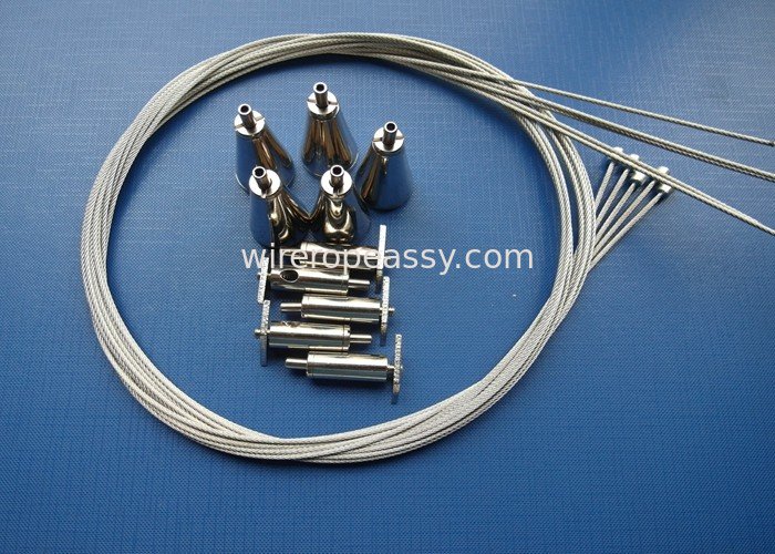 Hanging Lamp Kits / Ceiling Grippers For Cable Safety Locking Nut Cable Suspended Set