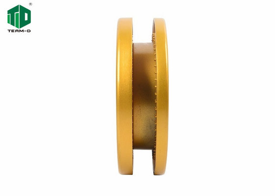 259*29.5*65mm Polishing Aluminum Wheels For Controlling Wire Golden / Green Color