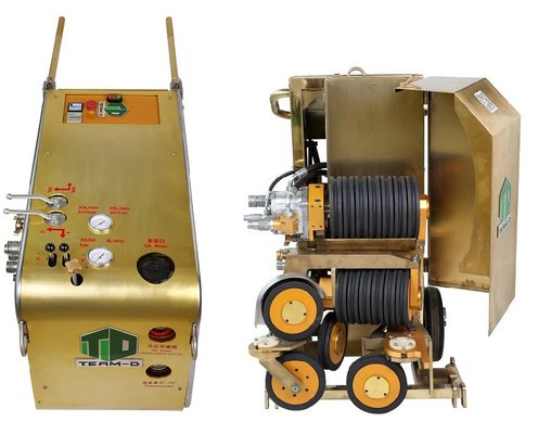 hydraulic wire saw unit  for cutting heavy reinforced concrete in high speed
