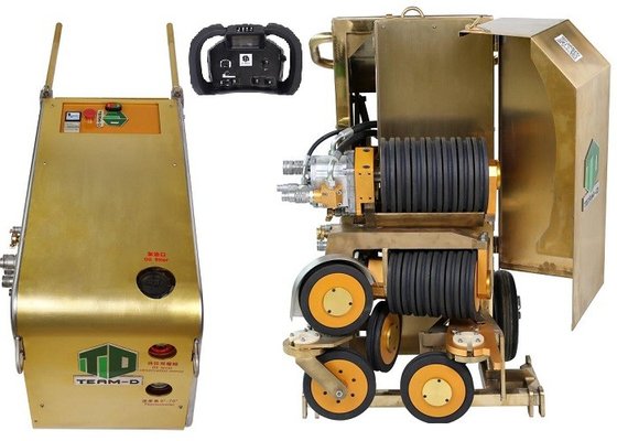 wireless remote control hydraulic wire saw machine cutting concrete and stone