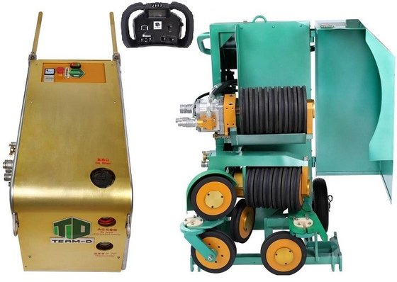 wireless remote control hydraulic wire saw machine cutting concrete and stone